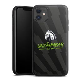 DeinDesign iPhone 11 Handy Gallery Case Handyh&uuml;lle 9H Geh&auml;rtetes Glas R&uuml;ckseite H&uuml;lle Official Licensed Product Borussia M&ouml;nchengladbach Horse Gallery Case