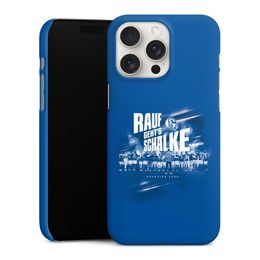 DeinDesign iPhone 15 Pro Max Handy Premium Case Smartphone Handyh&uuml;lle Schutzh&uuml;lle matt Official Licensed Product Ascent Fc Schalke 04 Premium Case