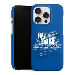 DeinDesign iPhone 15 Pro Handy Premium Case Smartphone Handyh&uuml;lle Schutzh&uuml;lle matt Official Licensed Product Ascent Fc Schalke 04 Premium Case
