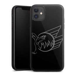 DeinDesign iPhone 11 Handy Gallery Case Handyh&uuml;lle 9H Geh&auml;rtetes Glas R&uuml;ckseite H&uuml;lle Adler Mannheim Ice Hockey Sports Gallery Case