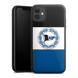 DeinDesign iPhone 11 Handy Gallery Case Handyh&uuml;lle 9H Geh&auml;rtetes Glas R&uuml;ckseite H&uuml;lle Arminen Official Licensed Product Arminia Bielefeld Gallery Case