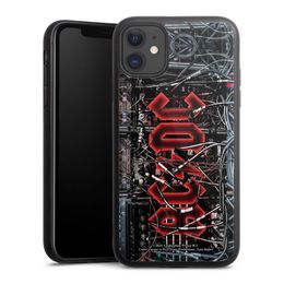DeinDesign iPhone 11 Handy Gallery Case Handyh&uuml;lle 9H Geh&auml;rtetes Glas R&uuml;ckseite H&uuml;lle Merchandise Acdc Official Licensed Product Gallery Case