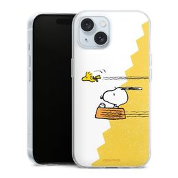 DeinDesign iPhone 15 Handy Silikon H&uuml;lle Case transparent Handyh&uuml;lle Snoopy Peanuts Children Silikon Case
