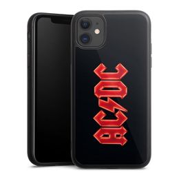 DeinDesign iPhone 11 Handy Gallery Case Handyh&uuml;lle 9H Geh&auml;rtetes Glas R&uuml;ckseite H&uuml;lle Official Licensed Product Acdc Logo Gallery Case
