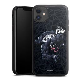 DeinDesign iPhone 11 Handy Gallery Case Handyh&uuml;lle 9H Geh&auml;rtetes Glas R&uuml;ckseite H&uuml;lle Marvel Venom Spiderman Gallery Case