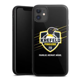 DeinDesign iPhone 11 Handy Gallery Case Handyh&uuml;lle 9H Geh&auml;rtetes Glas R&uuml;ckseite H&uuml;lle Sports Krefeld Pinguine Ice Hockey Gallery Case