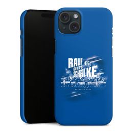 DeinDesign iPhone 15 Plus Handy Premium Case Smartphone Handyh&uuml;lle Schutzh&uuml;lle matt Official Licensed Product Ascent Fc Schalke 04 Premium Case