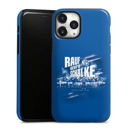 DeinDesign iPhone 11 Pro Handy Panzer Handyh&uuml;lle robuste Outdoor H&uuml;lle Schutzh&uuml;lle gl&auml;nzend Official Licensed Product Ascent Fc Schalke 04 Tough Case