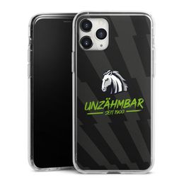 DeinDesign iPhone 11 Pro Max Handy Silikon H&uuml;lle Case transparent Handyh&uuml;lle Horse Borussia M&ouml;nchengladbach Official Licensed Product Silikon Case