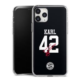 DeinDesign iPhone 11 Pro Max Handy Silikon H&uuml;lle Case transparent Handyh&uuml;lle Merchandise Fc Bayern M&uuml;nchen Lennart Karl Silikon Case