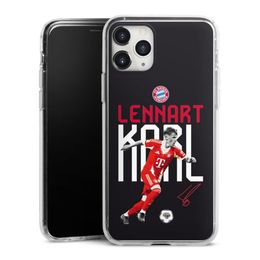 DeinDesign iPhone 11 Pro Max Handy Silikon H&uuml;lle Case transparent Handyh&uuml;lle Official Licensed Product Fcb Lennart Karl Silikon Case