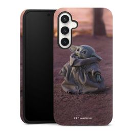 DeinDesign Galaxy S23 FE Handy Panzer Handyh&uuml;lle robuste Outdoor H&uuml;lle Schutzh&uuml;lle gl&auml;nzend The Child Star Wars Baby Yoda Tough Case