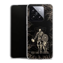 DeinDesign Xiaomi 14 Handy Silikon H&uuml;lle Case transparent Handyh&uuml;lle Tv Show Designs Wikinger Vikings Silikon Case