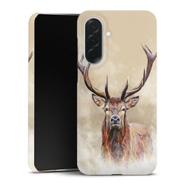 DeinDesign Galaxy A36 5G Handy Premium Case Smartphone Handyh&uuml;lle Schutzh&uuml;lle matt Animal Look Deer Reindeer Premium Case