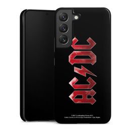 DeinDesign Galaxy S22 Handy Premium Case Smartphone Handyh&uuml;lle Schutzh&uuml;lle gl&auml;nzend Acdc Merchandise Logo Premium Case