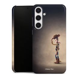 DeinDesign Galaxy S24+ Handy Premium Case Smartphone Handyh&uuml;lle Schutzh&uuml;lle gl&auml;nzend Disney Pixar Toy Story Woody Premium Case