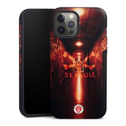 DeinDesign iPhone 12 Pro Handy Panzer Handyh&uuml;lle robuste Outdoor H&uuml;lle Schutzh&uuml;lle matt Official Licensed Product Fc St. Pauli Tough Case