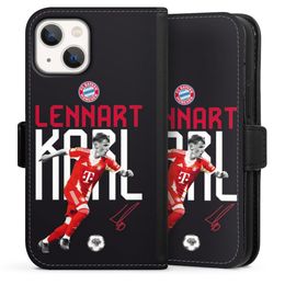 DeinDesign Galaxy A51 Handy Klapph&uuml;lle Handyh&uuml;lle aus Kunst Leder schwarz Flip Case Official Licensed Product Fcb Lennart Karl Sideflip mit Lasche