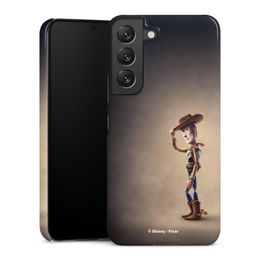 DeinDesign Galaxy S22 Handy Premium Case Smartphone Handyh&uuml;lle Schutzh&uuml;lle gl&auml;nzend Disney Pixar Toy Story Woody Premium Case
