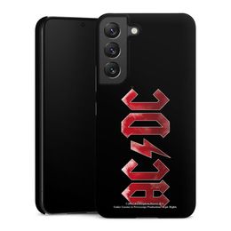 DeinDesign Galaxy S22 Handy Premium Case Smartphone Handyh&uuml;lle Schutzh&uuml;lle matt Acdc Merchandise Logo Premium Case