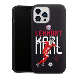 DeinDesign iPhone 13 Pro Max Handy Premium Silikon H&uuml;lle Handyh&uuml;lle schwarz Case Official Licensed Product Fcb Lennart Karl Silikon Premium Case