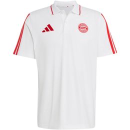 Adidas BAYERN M&Uuml;NCHEN Poloshirt Herren - Gr&ouml;&szlig;e M - wei&szlig;