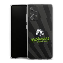 DeinDesign Galaxy A52s 5G Handy Silikon H&uuml;lle Case transparent Handyh&uuml;lle Horse Borussia M&ouml;nchengladbach Official Licensed Product Silikon Case