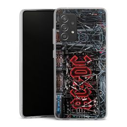 DeinDesign Galaxy A52s 5G Handy Silikon H&uuml;lle Case transparent Handyh&uuml;lle Merchandise Acdc Official Licensed Product Silikon Case