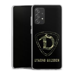 DeinDesign Galaxy A52s 5G Handy Silikon H&uuml;lle Case transparent Handyh&uuml;lle Sgd Official Licensed Product Sg Dynamo Dresden Silikon Case