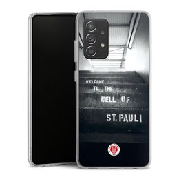 DeinDesign Galaxy A52s 5G Handy Silikon H&uuml;lle Case transparent Handyh&uuml;lle Fc St. Pauli Official Licensed Product Merchandise Silikon Case