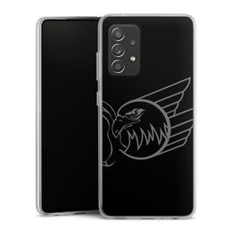 DeinDesign Galaxy A52s 5G Handy Silikon H&uuml;lle Case transparent Handyh&uuml;lle Adler Mannheim Ice Hockey Sports Silikon Case