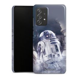 DeinDesign Galaxy A52s 5G Handy Premium Case Smartphone Handyh&uuml;lle Schutzh&uuml;lle gl&auml;nzend Robot Star Wars Merchandise Premium Case