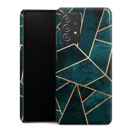 DeinDesign Galaxy A52s 5G Handy Premium Case Smartphone Handyh&uuml;lle Schutzh&uuml;lle gl&auml;nzend Elisabeth Fredriksson Gold & Copper Stone Premium Case