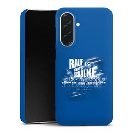 DeinDesign Galaxy A36 5G Handy Premium Case Smartphone Handyh&uuml;lle Schutzh&uuml;lle matt Official Licensed Product Ascent Fc Schalke 04 Premium Case