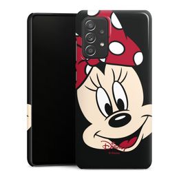 DeinDesign Galaxy A52s 5G Handy Premium Case Smartphone Handyh&uuml;lle Schutzh&uuml;lle gl&auml;nzend Disney Minnie Mouse Official Licensed Product Premium Case