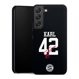DeinDesign Galaxy S22 Handy Premium Case Smartphone Handyh&uuml;lle Schutzh&uuml;lle matt Merchandise Fc Bayern M&uuml;nchen Lennart Karl Premium Case