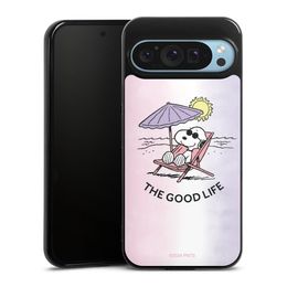 DeinDesign Google Pixel 9 Handy Silikon H&uuml;lle Case schwarz Handyh&uuml;lle Snoopy Official Licensed Product Peanuts