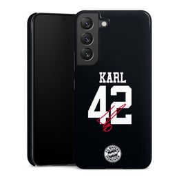 DeinDesign Galaxy S22 Handy Premium Case Smartphone Handyh&uuml;lle Schutzh&uuml;lle gl&auml;nzend Merchandise Fc Bayern M&uuml;nchen Lennart Karl Premium Case