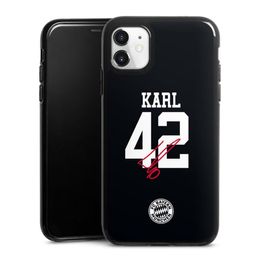 DeinDesign iPhone 11 Handy Silikon H&uuml;lle Case schwarz Handyh&uuml;lle Lennart Karl Merchandise Fc Bayern M&uuml;nchen