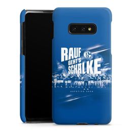 DeinDesign Galaxy S10e Handy Premium Case Smartphone Handyh&uuml;lle Schutzh&uuml;lle matt Official Licensed Product Ascent Fc Schalke 04 Premium Case