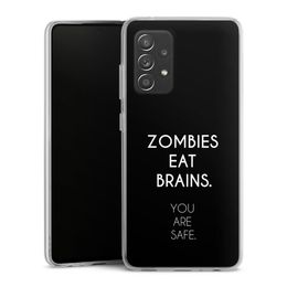 DeinDesign Galaxy A52s 5G Handy Silikon H&uuml;lle Case transparent Handyh&uuml;lle Statement Funny Zombie Silikon Case