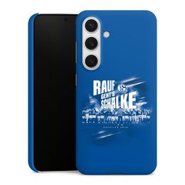 DeinDesign Galaxy S24 Handy Premium Case Smartphone Handyh&uuml;lle Schutzh&uuml;lle matt Official Licensed Product Ascent Fc Schalke 04 Premium Case