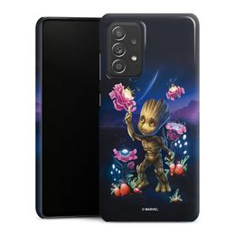 DeinDesign Galaxy A52s 5G Handy Premium Case Smartphone Handyh&uuml;lle Schutzh&uuml;lle gl&auml;nzend Guardians Of The Galaxy Marvel Baby Groot Premium Case