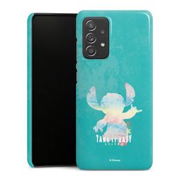 DeinDesign Galaxy A52s 5G Handy Premium Case Smartphone Handyh&uuml;lle Schutzh&uuml;lle gl&auml;nzend Official Licensed Product Disney Lilo & Stitch Premium Case