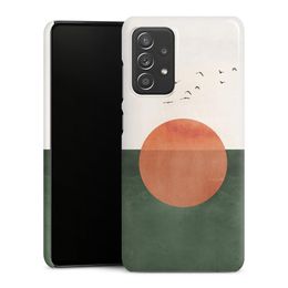 DeinDesign Galaxy A52s 5G Handy Premium Case Smartphone Handyh&uuml;lle Schutzh&uuml;lle gl&auml;nzend Sunshine Bird Sunset Premium Case