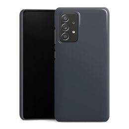 DeinDesign Galaxy A52s 5G Handy Premium Case Smartphone Handyh&uuml;lle Schutzh&uuml;lle gl&auml;nzend Unicoloured Grey Anthracite Premium Case