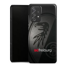 DeinDesign Galaxy A52s 5G Handy Premium Case Smartphone Handyh&uuml;lle Schutzh&uuml;lle gl&auml;nzend Sc Freiburg Official Licensed Product Metallic Look Premium Case