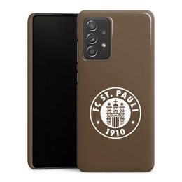 DeinDesign Galaxy A52s 5G Handy Premium Case Smartphone Handyh&uuml;lle Schutzh&uuml;lle gl&auml;nzend Official Licensed Product Coat Of Arms Fc St. Pauli Premium Case