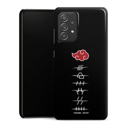 DeinDesign Galaxy A52s 5G Handy Premium Case Smartphone Handyh&uuml;lle Schutzh&uuml;lle gl&auml;nzend Official Licensed Product Naruto Shippuden Akatsuki Premium Case