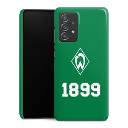 DeinDesign Galaxy A52s 5G Handy Premium Case Smartphone Handyh&uuml;lle Schutzh&uuml;lle gl&auml;nzend Statement Official Licensed Product Sv Werder Bremen Premium Case